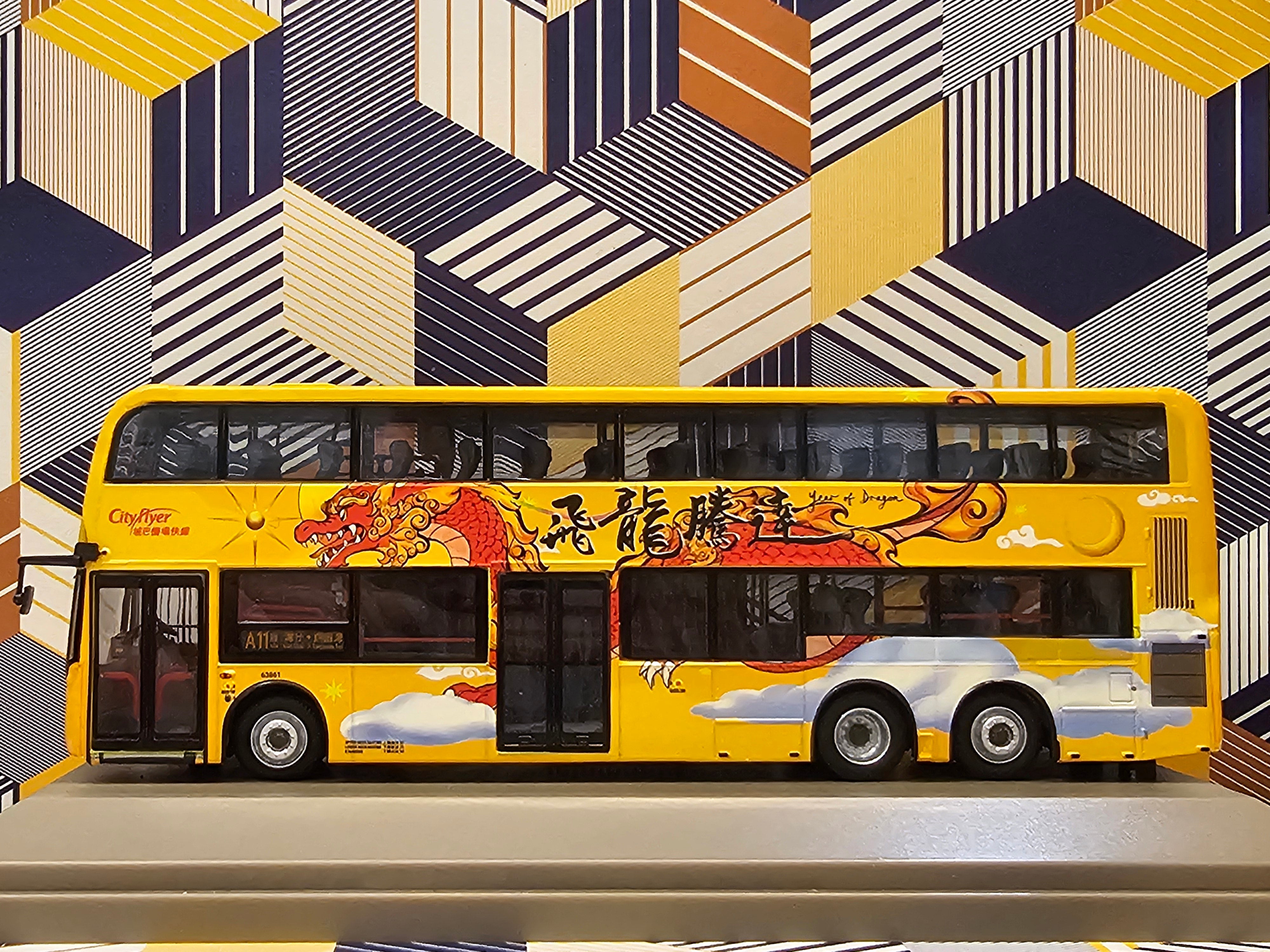 Citybus Dennis Enviro Facelift 12.8m 63861 Route:A11 "Year of the Drag ...