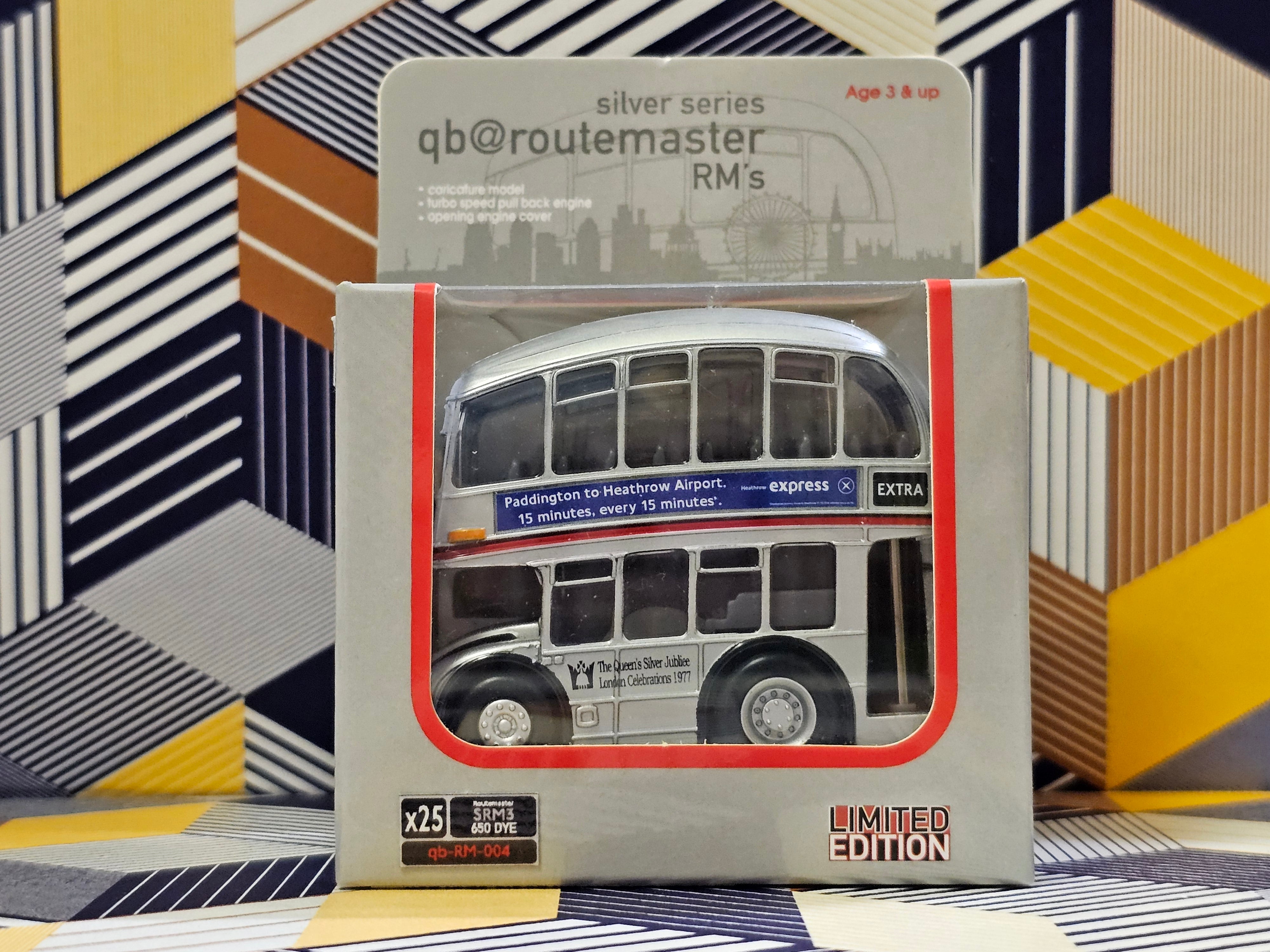 Q Pull back bus~AEC Routemaster "The Queen Silver Jubilee 1977" RM5 ...