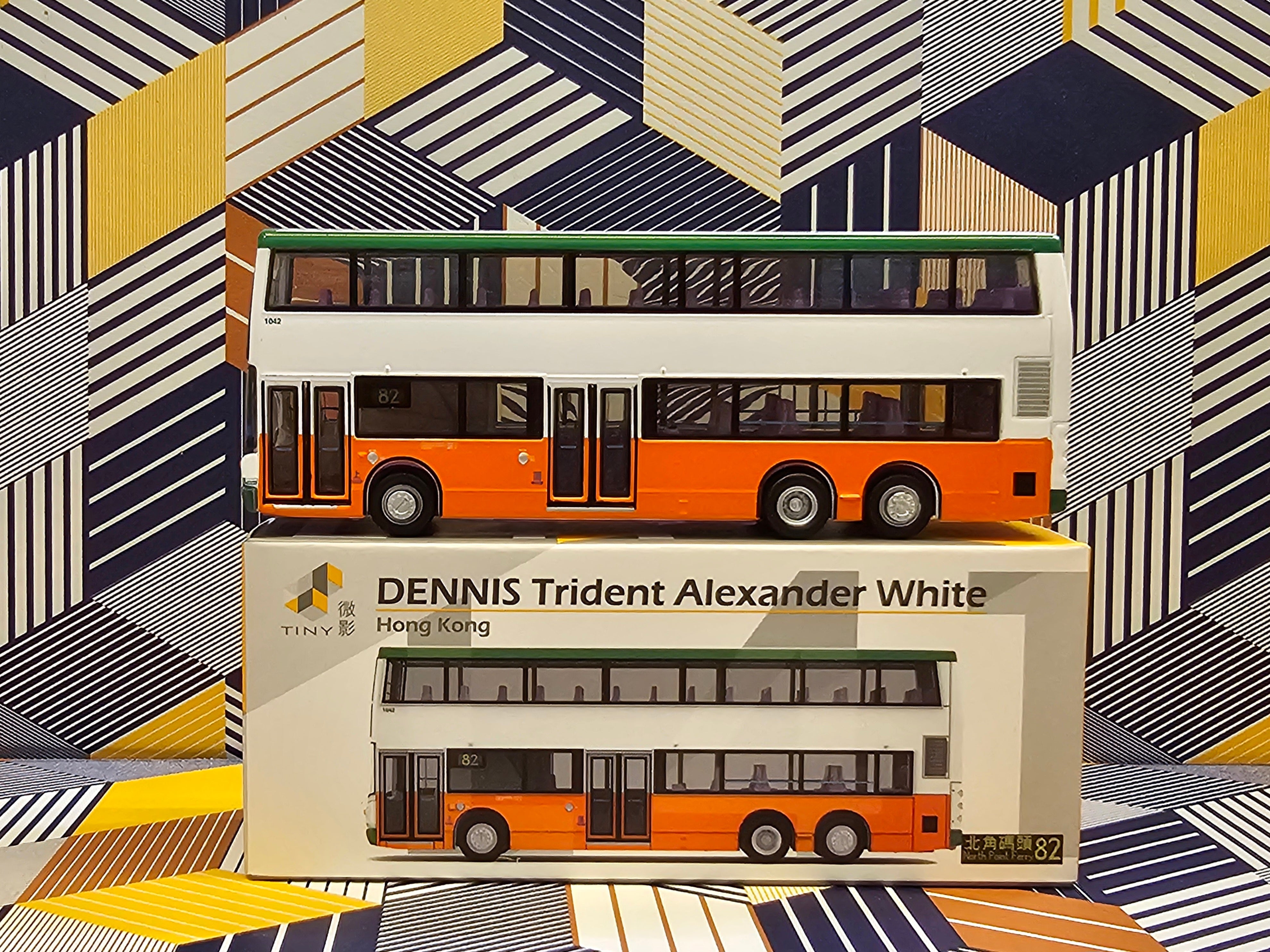 1/110 Tiny L41 Dennis Trident ALX500 12m "White" 1042 Route: 82 – MSD ...