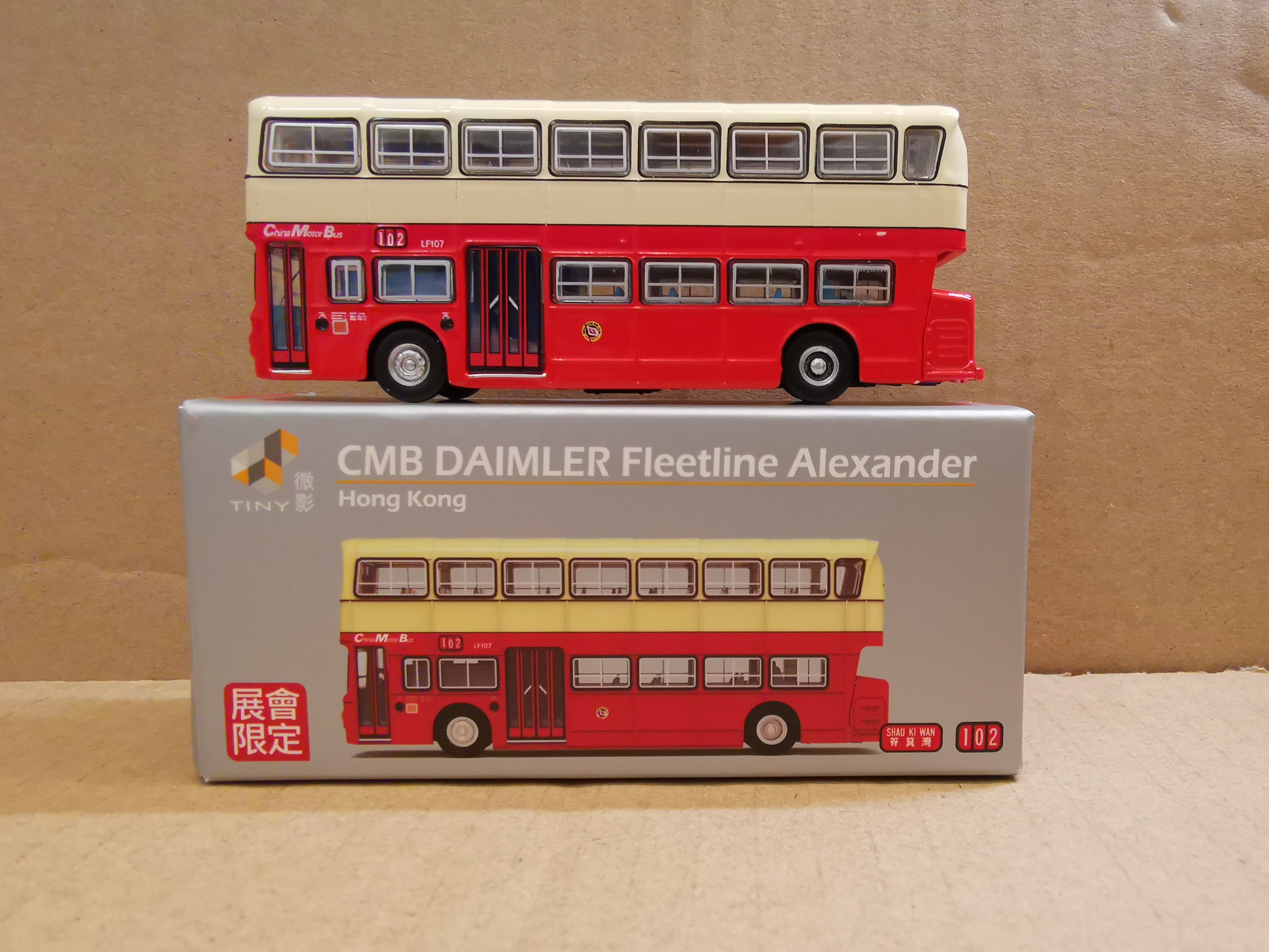 1/110 Tiny CMB Leyland Fleetline LF107 Route: 102 – MSD BUS~ pre-owned ...